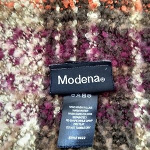Modena | Accessories | Modena Nubby Plaid Fringe Scarfwrap | Poshmark